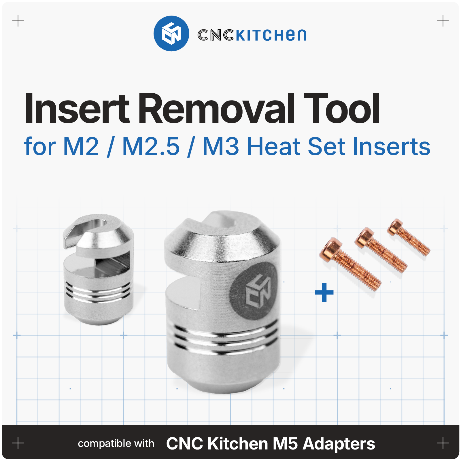Insert Removal Tool for M2, M2.5 & M3 – CNCKitchen