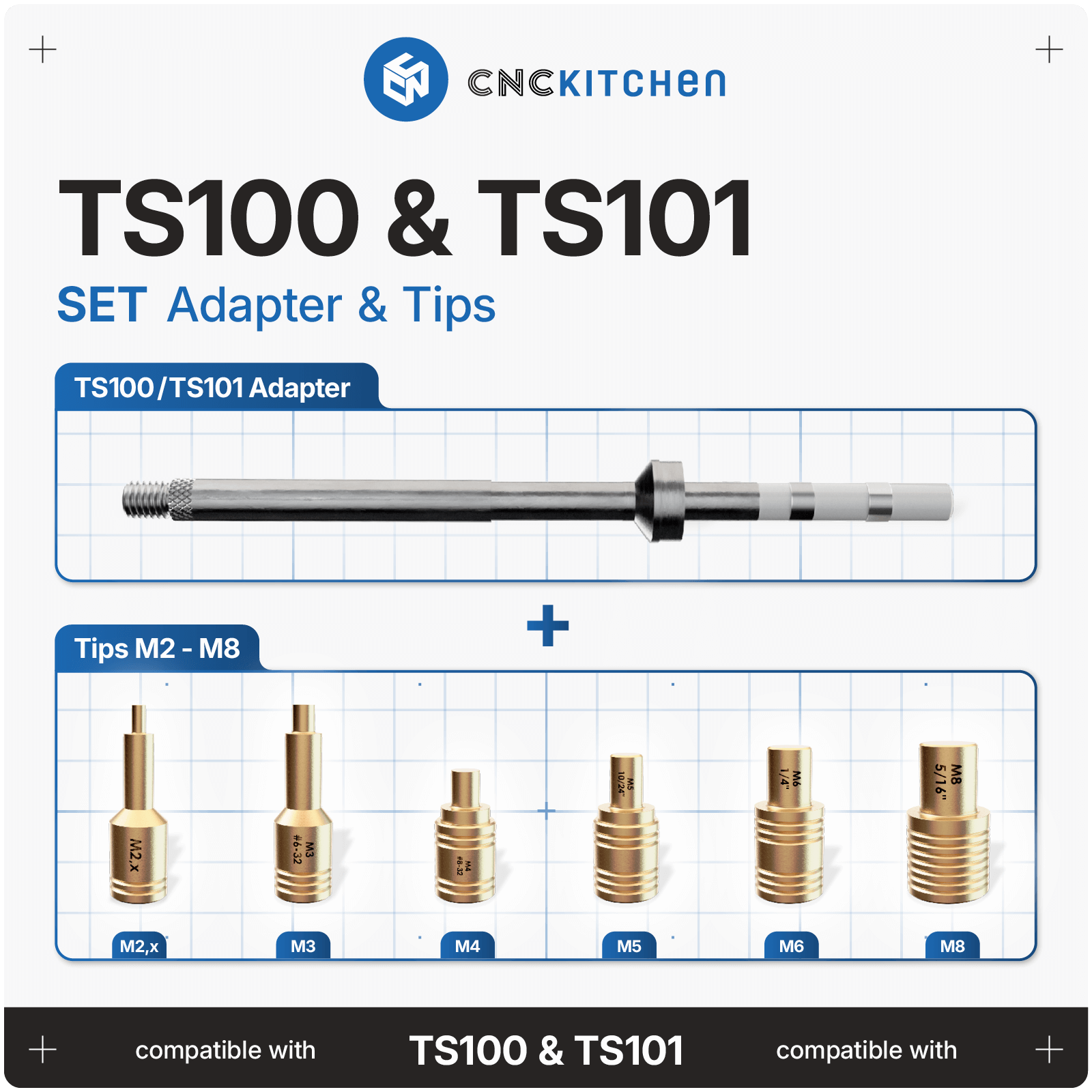 Installation Tips SET compatible with TS100 & TS101 – CNCKitchen