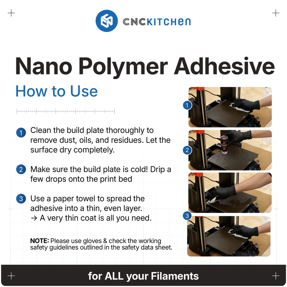 Nano Polymer Build Plate Adhesive – CNCKitchen